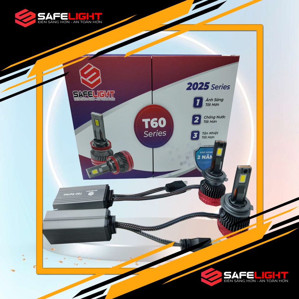 Bóng Đèn led Safe light T60 - SAFELIGHT - Đèn sáng hơn, An toàn hơn