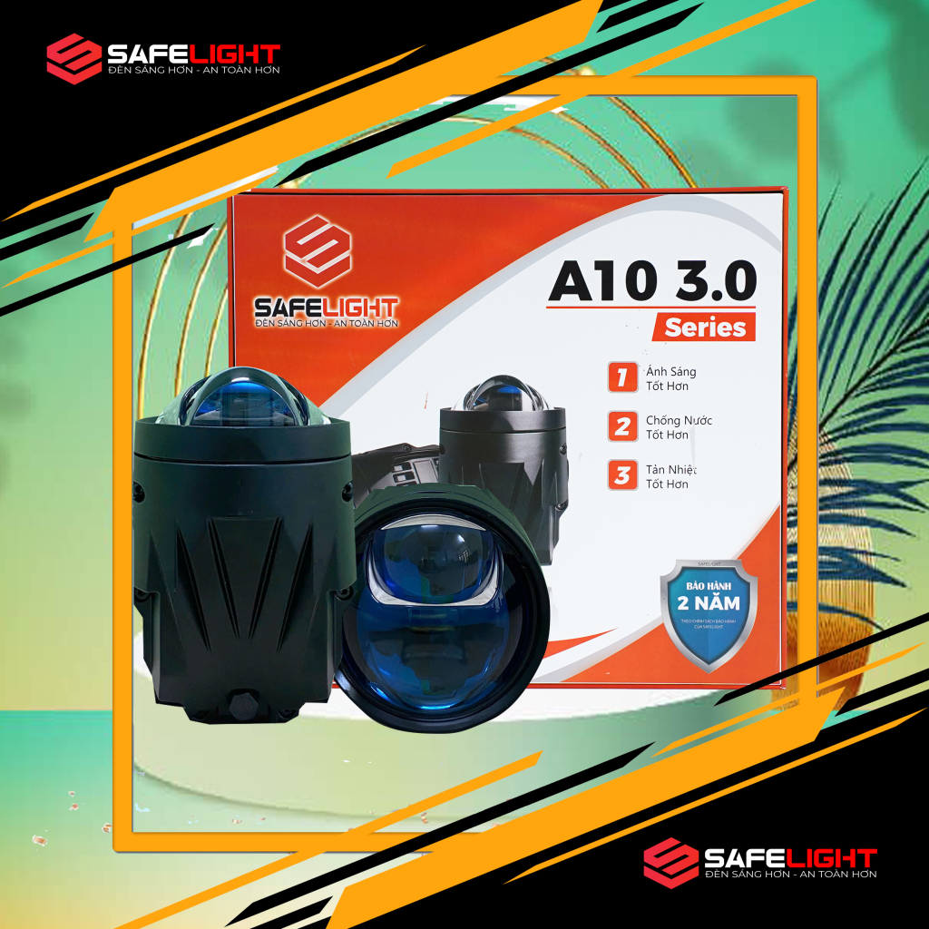 Bi Gầm Safe Light A10 3.0 Laser - SAFELIGHT - Đèn sáng hơn, An toàn hơn